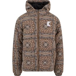 Karl Kani Winterjacke &raquo;Herren&laquo; 1 Stk. tlg. mitKapuze taupe/b/w XL XL ULTIMATIVER K&Auml;LTESCHUTZ: Speziell entworfen, um Sie in den k&auml;ltesten Monaten...