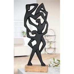 Casablanca by Gilde Dekofigur &raquo;Acrobatics, on one shoulder&laquo; schwarz Massivholz
