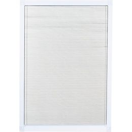 Hecht international Insektenschutzplissee &raquo;Compact&laquo; transparent ohne Bohren verspannt fl&auml;chenversetzt, 130x150 cm, wei&szlig;, k&uuml;rzbar wei&szlig;