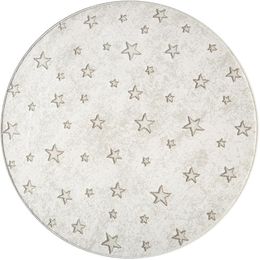 Carpet City Kinderteppich &raquo;MARA725&laquo; rund 11 mm H&ouml;he Kinderzimmer, Kurzflor,robust,Tiere, Spielzimmer beige Obermaterial: 70% Polypropylen, 30% Polyester