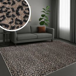 OTTO home Teppich &raquo;Fynna, Leopardenmuster&laquo; rechteckig 9 mm H&ouml;he besonders weicher Flor, Wohnzimmer, Schlafzimmer, Esszimmer Kunstfaser