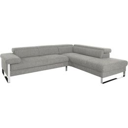 W.Schillig Ecksofa &raquo;finn, toller Sitzkomfort, L-Form, hochwertige Verarbeitungsdetails&laquo; German Design Award 2016, Fu&szlig;gestell Chrom gl&auml;nzend, Breite 