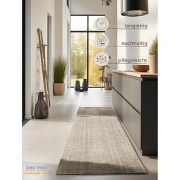 Hanse Home Teppich &raquo;Jaipur Juteteppich, als L&auml;ufer und in Rund&laquo; rechteckig 10 mm H&ouml;he 100% Naturfaser, Wohnzimmer, Esszimmer, Schlafzimmer, GRS beige 