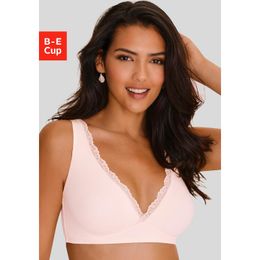 Petite Fleur Damen Petite Fleur Soft-BH ohne B&uuml;gel aus weicher Baumwollmischung, Bralette-BH 85, Cup B
