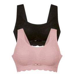 Anita Since 1886 Damen Anita since 1886 Bralette &raquo;Essential Lace&laquo; 2er-Pack, Doppelpack, vorgeformt, herausnehmbare Schale, gemoldete Cups L, N-Gr
