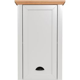 Home Affaire H&auml;ngeschrank Badschrank mit Muschelgriff im Landhaus-Look - (B/T/H) 46/24/73 cm grau FSC -zertifizierter Holzwerkstoff