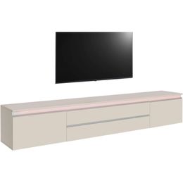 Inosign Lowboard &raquo;Magic,Lowboard,TV-Kommode,TV-M&ouml;bel,TV-Bank&laquo; Alugriff, 2 T&uuml;ren, 2 Schubk&auml;sten, B/T/H 240&times;40&times;40 cm, kaschmir matt FSC -zertifizierter 