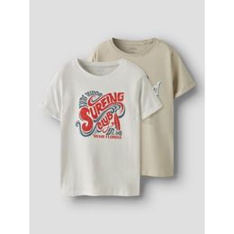 name it Kinder Kurzarmshirt &raquo;NKMVUX 2P SS TOP&laquo; Packung, 2 Stk. 122 (128)