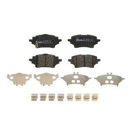 Brembo Bremsbelagsatz, Scheibenbremse hinten rechts links ohne Zubeh&ouml;r f&uuml;r SUZUKI TOYOTA MAZDA 04466F4010 1M002628Z T044650247 P 83 178