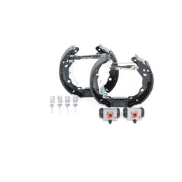 Bosch Bremsbackensatz KIT SUPERPRO hinten rechts links vormontiert 17,5mm f&uuml;r RENAULT DACIA 6001551413 440A04684R 7701206430 0 204 114 685