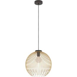 Eglo H&auml;ngeleuchte &raquo;Venezuela H&auml;ngelampe, Pendelleuchte, Esszimmerlampe, Metall, E27&laquo; E27 1 Stk. H&auml;ngeleuchte - H110 x &Oslash;40 cm - schwarz, gold - 1X40W 