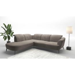 Sit & More sit&more Ecksofa &raquo;Zoe&laquo; ink.Sitztiefenverstellung, wahlweise mit Kopfteilverstellung braun 100% Polyester