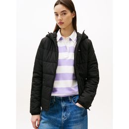 Tommy Jeans Damen Steppjacke &raquo;TJW SLIM LW HOODED PADDED JACKET&laquo; mit Kapuze Steppware, slim fit, mit Kapuze schwarz XS (34)