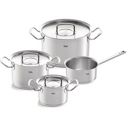 Fissler Topf-Set &raquo;ORIGINAL-PROFI COLLECTION Edelstahl-Topfset&laquo; je 1 Kochtopf 16/20/24 cm, Stielkasserolle 16 cm, Pfanne 24 cm, 8 Stk. tlg. Edelstahl 18/10 