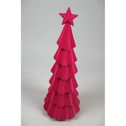 AM Design Weihnachtsfigur &raquo;Tannenbaum mit samtweichem Flock&laquo; aus Kunststoff, H&ouml;he 76 cm, in verschiedenen Farben Kunststoff