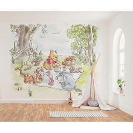 Komar Kindertapete &raquo;Disney Winnie the Pooh Nice for Picnics&laquo; bedruckt glatt bunt Vlies