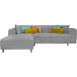 OTTO home Ecksofa &raquo;Maroon L-Form&laquo; in skandinavischem Design, mit losen Kissen grau Struktur (100% Polyester);Struktur grob ( 100% POLYPROPYLEN;