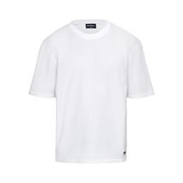 DROPSIZE T-Shirt &raquo;Herren Heavy Oversize Metal Patch Basic T-Shirt&laquo; 1 Stk. white L L Vielseitige T-Shirts f&uuml;r jeden Anlass