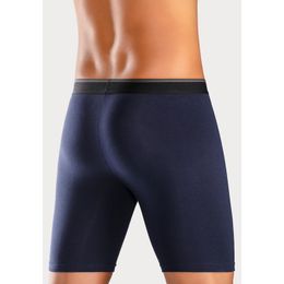 Buffalo Herren Langer Boxer &raquo;Boxershorts f&uuml;r Herren&laquo; Packung, 3 Stk. in langer Form ideal auch f&uuml;r Sport und Trekking blau S, 3 Stk.