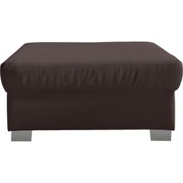 DOMO collection Hocker &raquo;Star&laquo; braun NaturLederBitte beachten Sie, dass Lederbez&uuml;ge mehr N&auml;hte aufweisen als Stoffbez&uuml;ge;Struktur (90% Polyester und 10