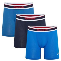 Reebok Damen Trunk &raquo;ANSELM&laquo; 3er Pack, basic, bequem, weich, feuchtigkeitsregulierend, mit Logo, breiter Bund blau L (6)