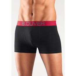 s.Oliver Herren s.Oliver Boxer &raquo;Boxershorts f&uuml;r Herren&laquo; Packung, 4 Stk. mit kontrastfarbenem Webbund bunt S, 4 Stk.