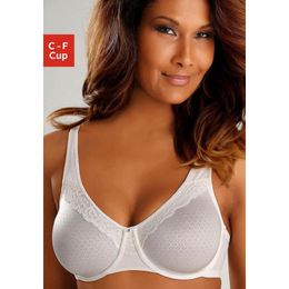 Nuance Minimizer-BH mit Spitzenborte beige 80, Cup F Minimizer-BH