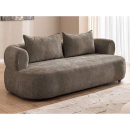 Home Affaire 3-Sitzer &raquo;LUSSAC 3-Sitzer Design-Sofa mit Zierkissen, Ma&szlig;e B/T/H: 202/123/78 cm&laquo; hoher Sitzkomfort und modernes Design, Sofa ohne 