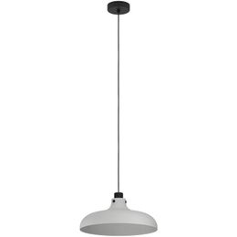 Eglo H&auml;ngeleuchte &raquo;Matlock H&auml;ngelampe, Esszimmerlampe, Industrial, Metall, E27, Lampe&laquo; E27 1 Stk. Eglo H&auml;ngeleuchte Matlock grau, schwarz 1X40W H:110 