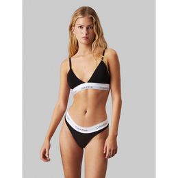 Calvin Klein Underwear Damen Triangel-BH &raquo;LGHT LINED TRIANGLE&laquo; mit CK-Logo am Bund schwarz XL (42/44), N-Gr