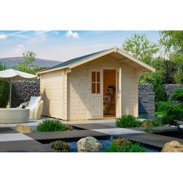 Skan Holz Gartenhaus &raquo;Faro 1&laquo; beige Holzwerkstoff