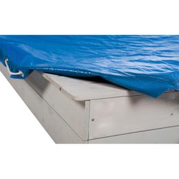 Roba Sandkasten-Abdeckplane 154x154 cm, wetterfest, Metall&ouml;sen zur Befestigung blau Polyester