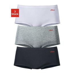s.Oliver Damen s.Oliver Panty 3er-Pack, aus elastischer Baumwoll-Qualit&auml;t wei&szlig; 32/34 (S)