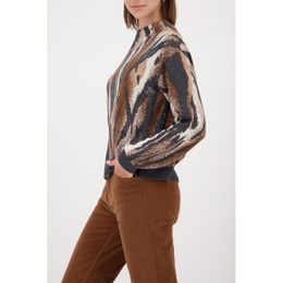 monari Damen Strickpullover Regular fit mit Rundhalsausschnitt 36