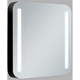 Talos Badezimmerspiegelschrank &raquo; Black Linea&laquo; austauschbare LED-Beleuchtung, 60x70cm schwarz Aluminium