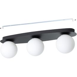 Eglo Deckenleuchte &raquo;CASTROVIDO Wand- / Deckenlampe - Stahl - G9 - 3X4,2W - IP44&laquo; G9 1 Stk. Wohzimmerlampe, Esszimmerlampe, Flur, Schlafzimmer, L58 x 