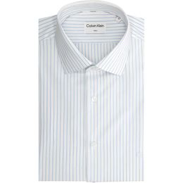 Calvin Klein Langarmhemd &raquo;THERMO TECH STRIPE FITTED SHIRT&laquo; Vista Blue 38 - N-Gr N-Gr 38 Hemd von Calvin Klein Menswear