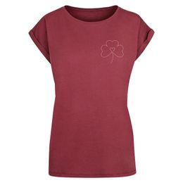 Merchcode T-Shirt &raquo;Damen Ladies Spring - Leaf Clover Flower T-Shirt&laquo; 1 Stk. cherry M M Vielseitige T-Shirts f&uuml;r jeden Anlass