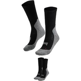 Xtreme Sockswear Damen XTREME sockswear Wandersocken 2er Pack, 2 Stk. tlg. Gepolsterte Unisex Wander-/ Sport- und Funktionssocken bunt 35 (38)