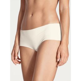 Calida Damen Calida Panty &raquo;Natural Skin&laquo; mit h&uuml;ftiger Schnitt, seidig weich, atmungsaktiv, elastisch wei&szlig; L (48/50)