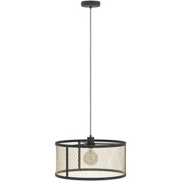 Eglo H&auml;ngeleuchte &raquo;DELLOW Pendellampe - Stahl - E27 - 1X40W - IP20&laquo; E27 1 Stk. H&auml;ngelampe, Deckenlampe, Wohnzimmer, Esszimmer, H110 x &Oslash;45 cm