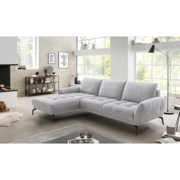 exxpo - sofa fashion Ecksofa &raquo;NICEA erstklassiger Sitzkomfort, OTTOs Choice, L-Form, bodenfrei&laquo; In hochwertiger Verarbeitung & ergonomische 