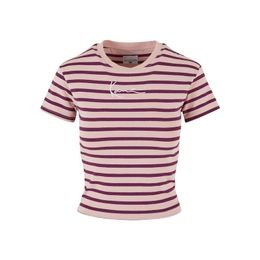 Karl Kani T-Shirt &raquo;Damen KW221-067-1 KK Small Signature tight Stripe Tee&laquo; 1 Stk. rose/violet M M KOMFORT OHNE GRENZEN: Genie&szlig;en Sie den ganzen Tag...