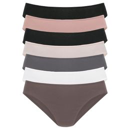 Vivance Damen Jazz-Pants Slips 7er-Pack, in frischen und gedeckten Farben bunt 32/34