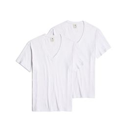 G-Star Raw G-STAR T-Shirt &raquo;Base V-Neck T-Shirt 2-Pack&laquo; white XXS XXS Gerippter Ausschnitt