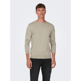 Only & Sons Only & Sons Herren ONLY & SONS Rundhalspullover &raquo;ONSWYLER LIFE REG 14 LS CREW KNIT NOOS&laquo; Viskosemischung, regular fit beige XXL
