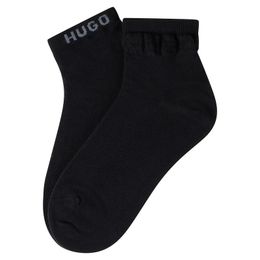 Hugo Underwear Herren HUGO Underwear Kurzsocken &raquo;MESH LOGO&laquo; 2 Paar tlg. Eins&auml;tze aus halbtransparenten Netzgewebe 35-38