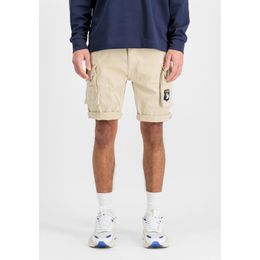 Alpha Industries Damen Shorts &raquo;Crew Short Patch&laquo; wei&szlig; 32, Normalgr&ouml;&szlig;en