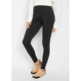 bonprix Damen bonprix Thermoleggings Thermo-Leggings mit Tasche, kn&ouml;chelfrei, schnelltrocknend schwarz 56/58 (XXXL), N-Gr