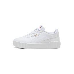 Puma Sneaker 'Carina 3.0' M&auml;dchen Gr&ouml;&szlig;e 30 gold / wei&szlig;